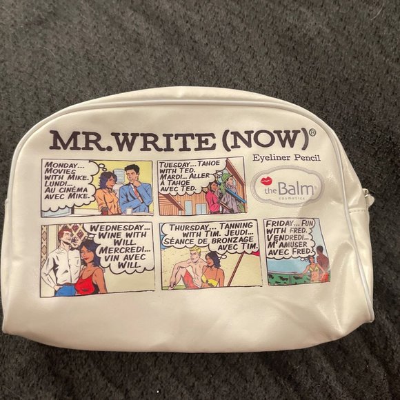 Other | Mr Write Now Comic Balm Cosmetics Bag Oc11 | Poshmark